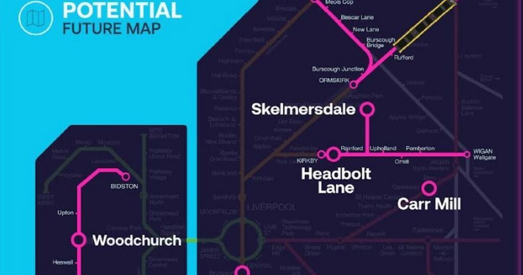 New map of Merseyrail and where new stations will…
