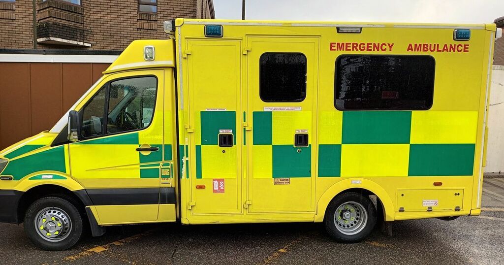 Patients are being treated in ambulances outside one…