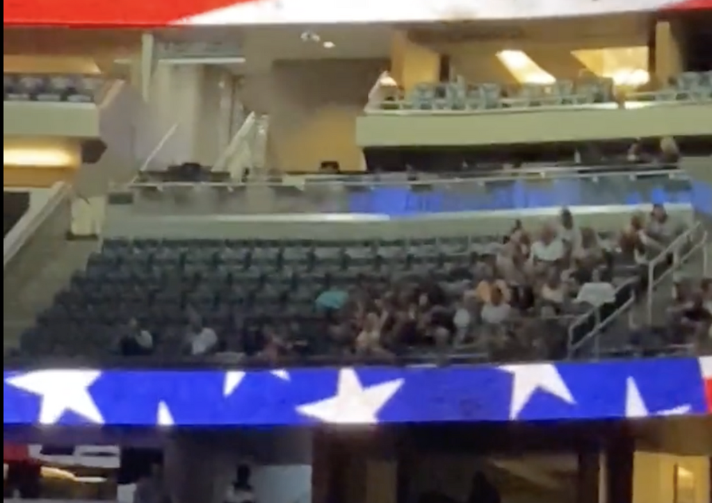 Video shows scores of empty seats at Trump’s tour stop…