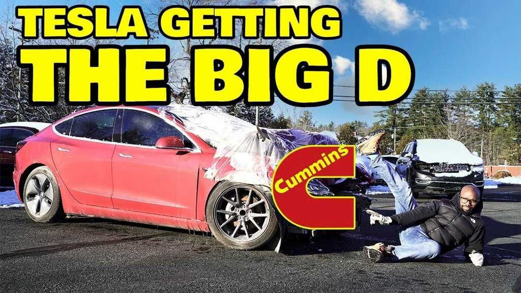 Rich Rebuilds Will Put A Cummins Diesel In A Tesla…