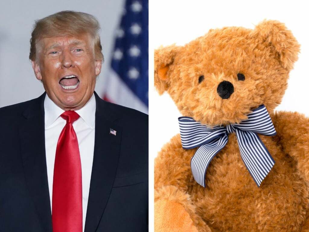 Bizarre figurines of bears that look like Donald Trump…