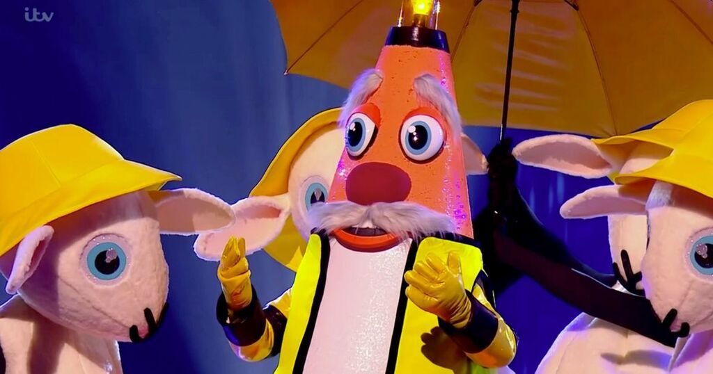 ITV's The Masked Singer: Traffic Cone may have…