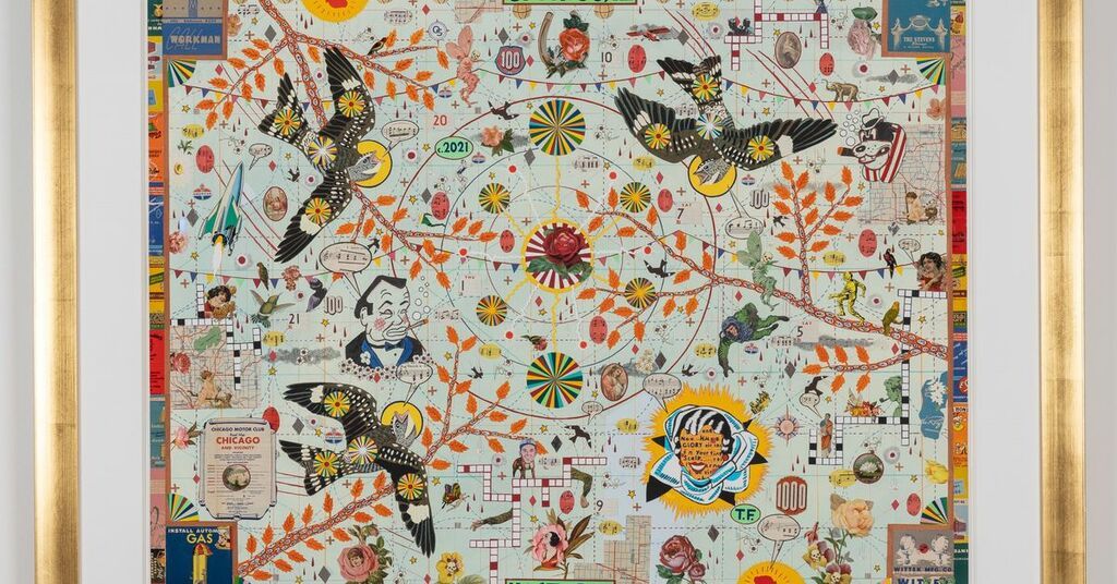 Tony Fitzpatrick and birds: Visiting his avian-themed…