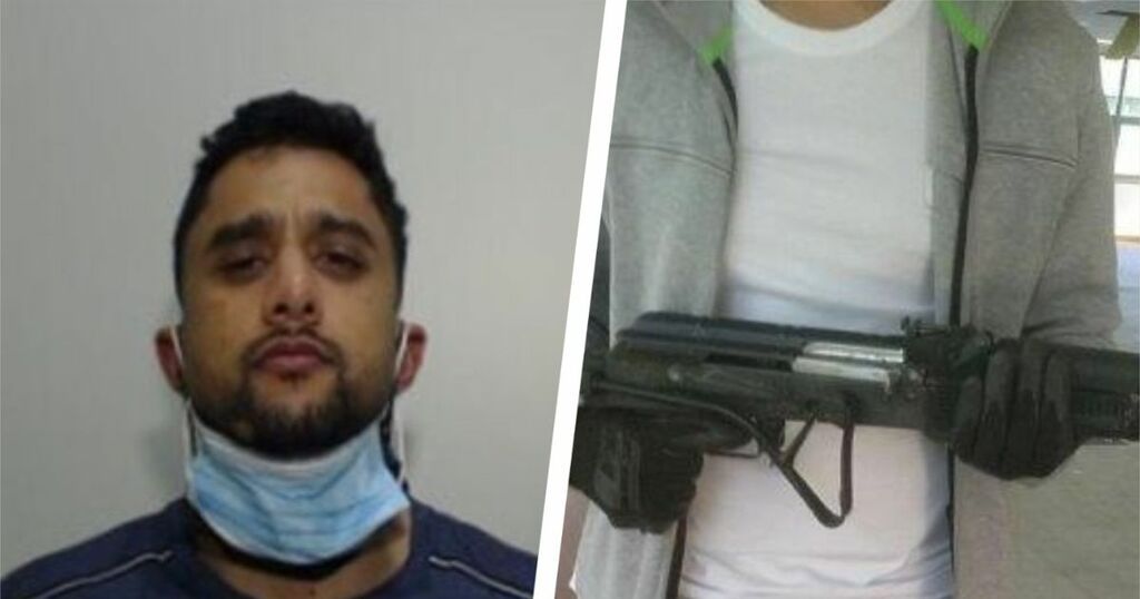 The posing 'ruthless gangster'... and the picture…