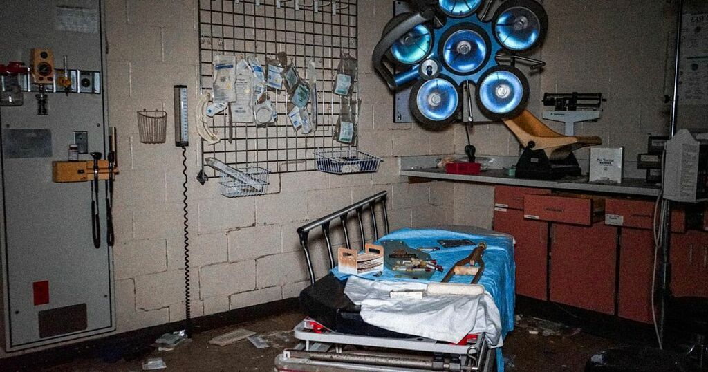 Inside creepy abandoned hospital with human blood…