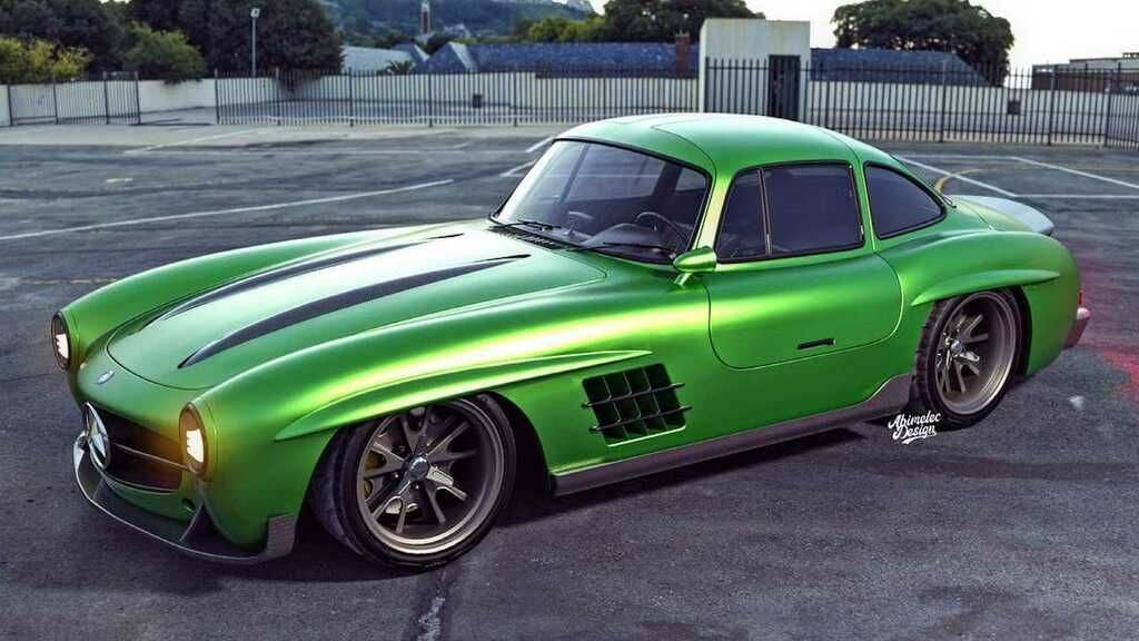 Mercedes Rendering Mashup Blends Iconic 300SL With…