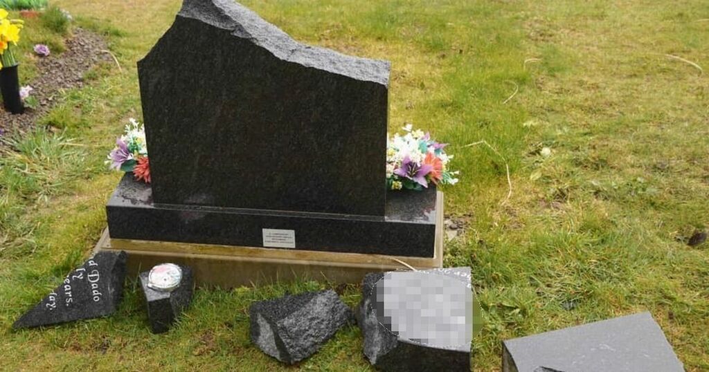 'Sledgehammer' used to smash cemetery headstones…