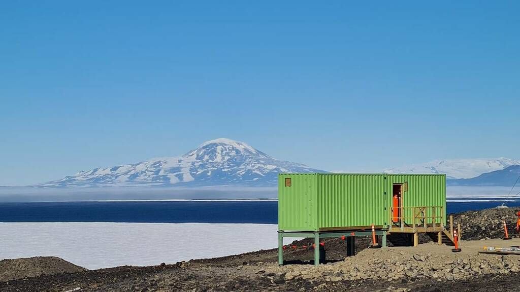 First building installed as part of Scott Base…