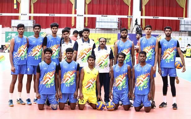 SRM volleyball teams reign in the Khelo India…