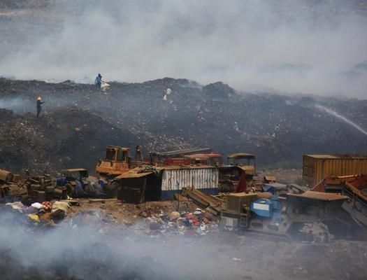 5 days later, fire rages on at Deonar landfill