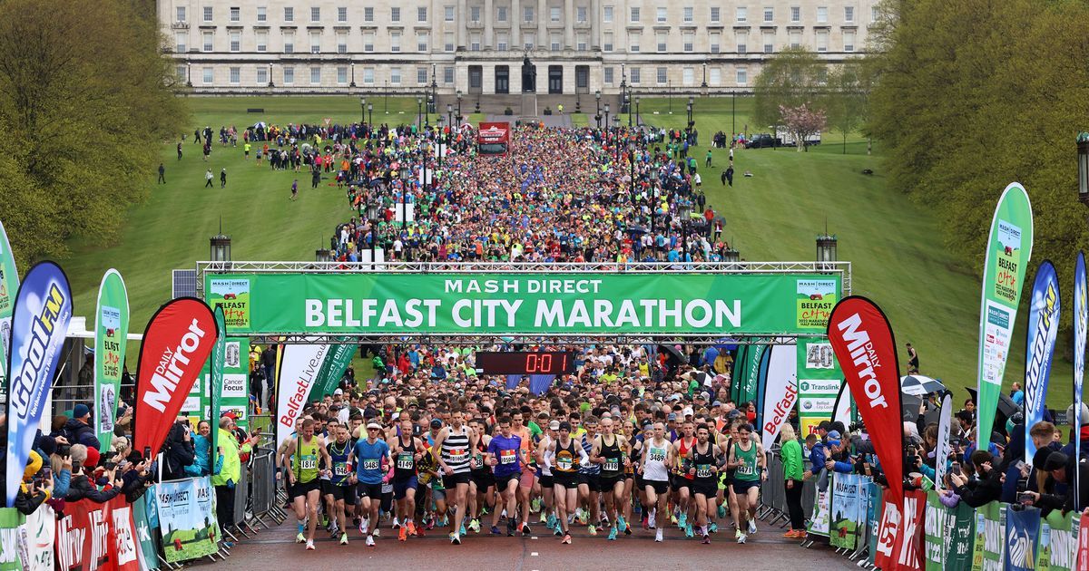 Route map for the Mash Direct Belfast City Marathon…