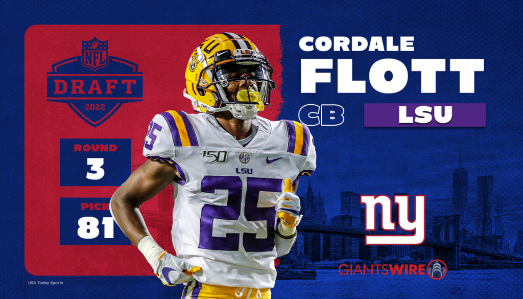 2022 NFL draft: Giants select CB Cordale Flott in…