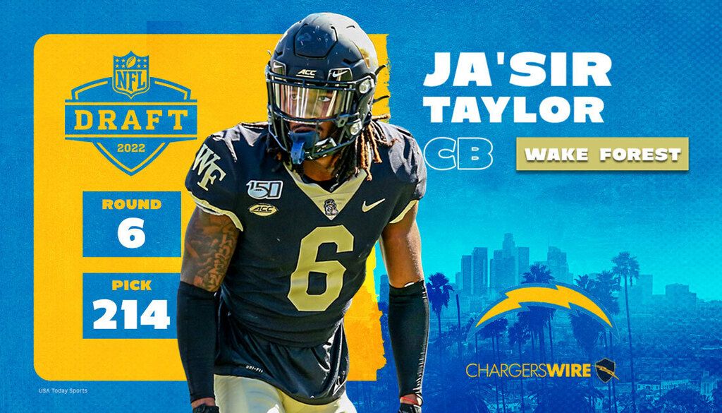 2022 NFL draft: Chargers pick CB Ja’Sir Taylor with…