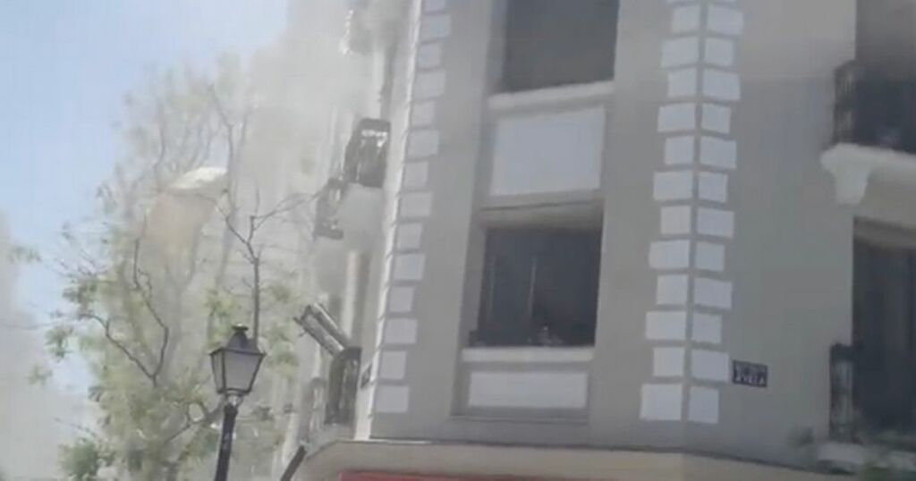 Madrid explosion: Huge blast at 4-storey building with…