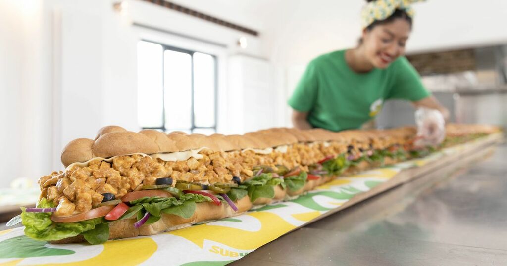 Subway giving away giant 7m long sandwich for Queen's…