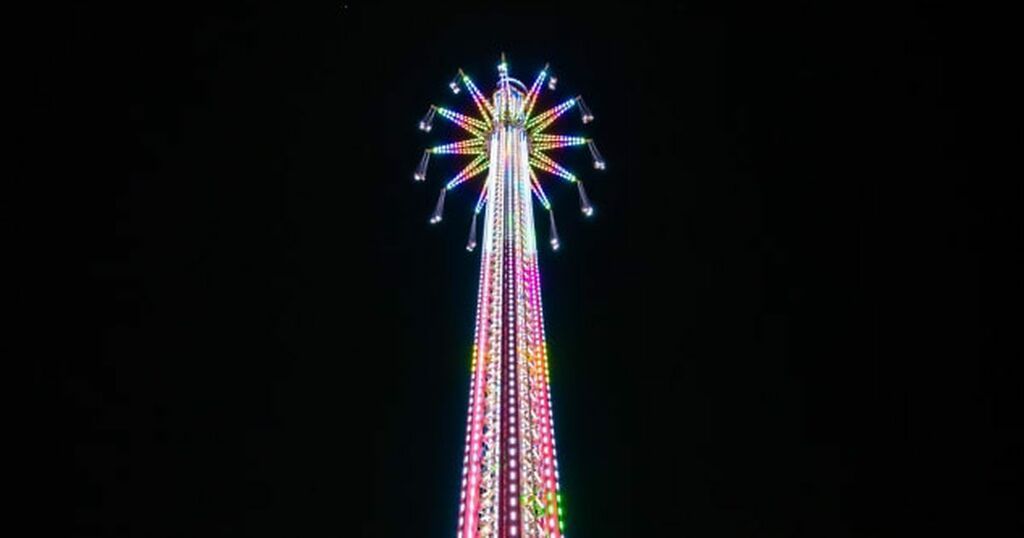 World’s tallest gravity-defying swing ride opens - and…