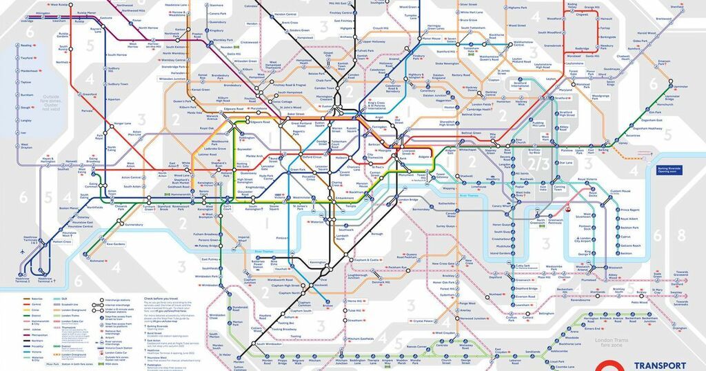 First look at Tube map with Elizabeth Line included
