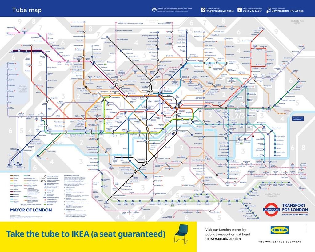 New TFL tube map released featuring Elizabeth Line