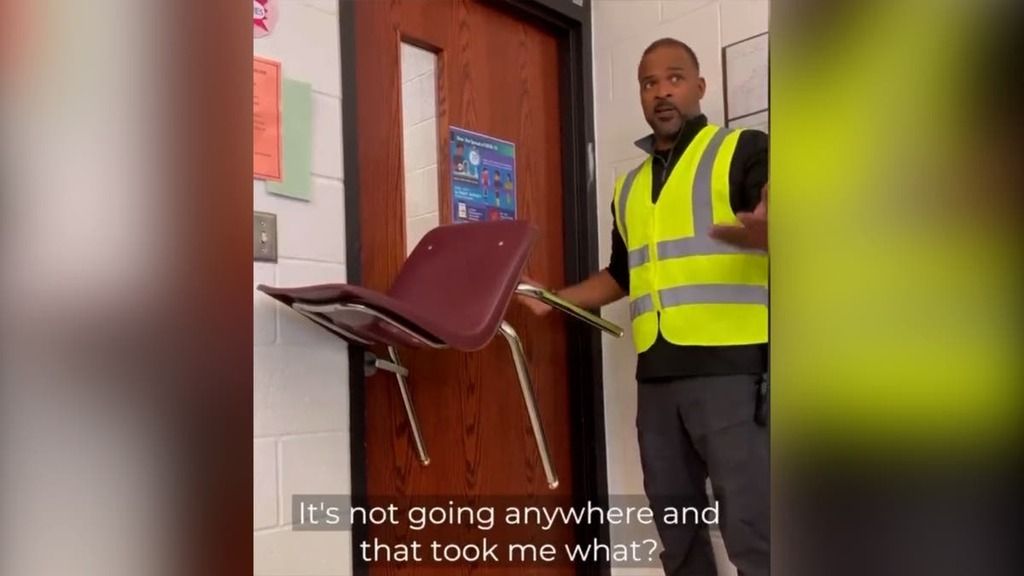 Video showing how to block classroom door with…