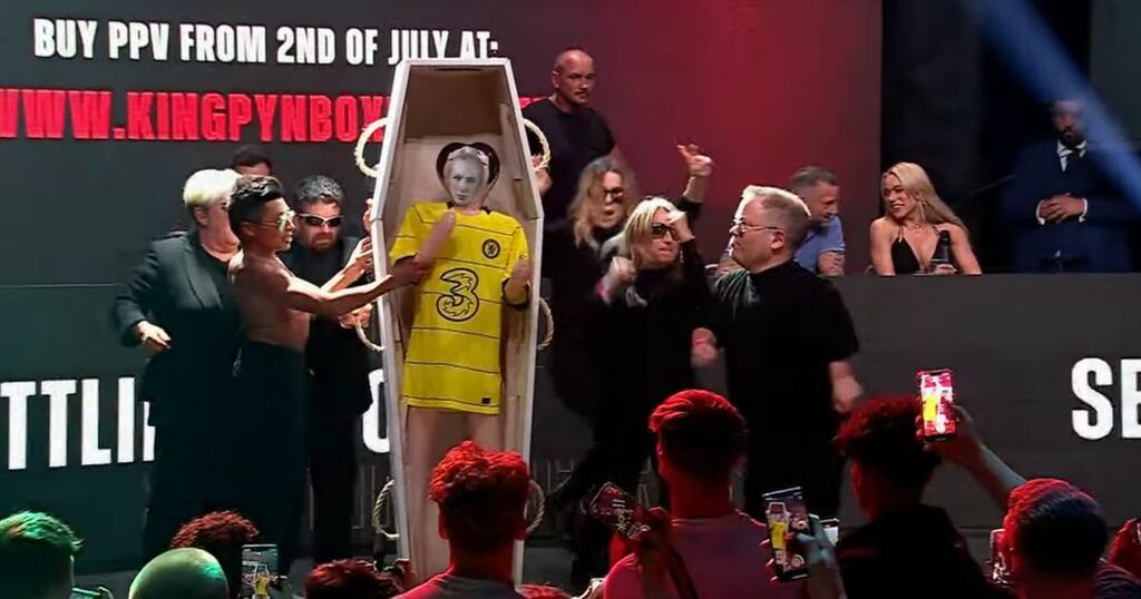 TikTok boxer taunts her rival with full-size coffin…