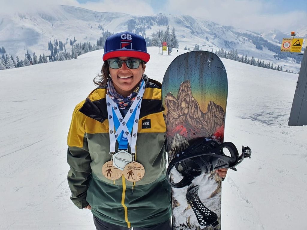 Meet the champion snowboarder who has no feeling below…