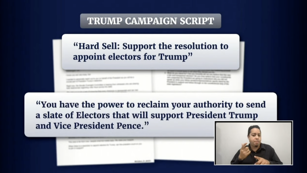 Trump campaign had call script to pressure state…