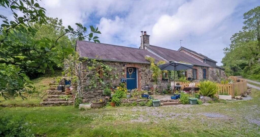 The gorgeous converted Gower barn at the end of a…