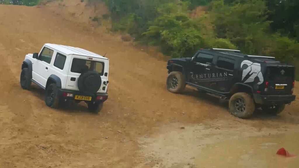 Stock Suzuki Jimny Challenges Modded Hummer H2 In…