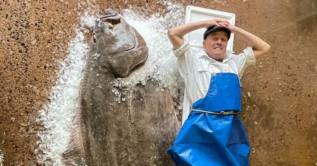 Edinburgh fishmonger shares picture of giant six-foot…