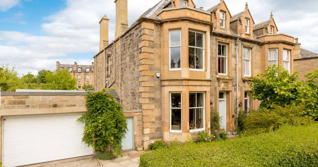 Stunning Edinburgh five-bedroom home with study and…