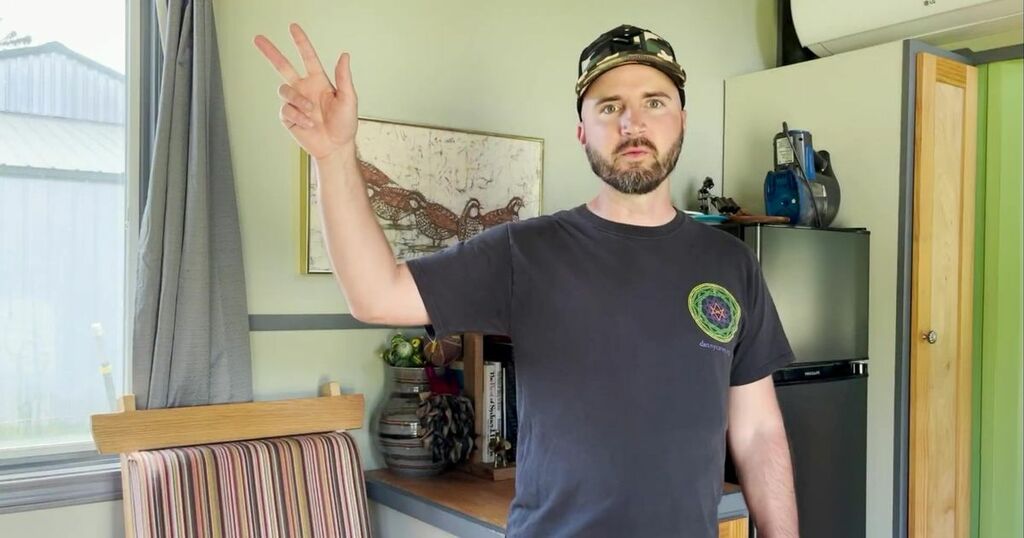 Man tired of paying huge bills builds tiny house for…