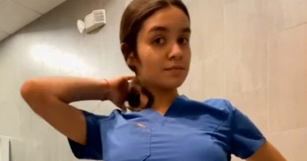 Nurse hits back at those who call her scrubs…