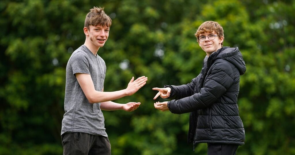 Teens plan to become professional Rock Paper Scissors…