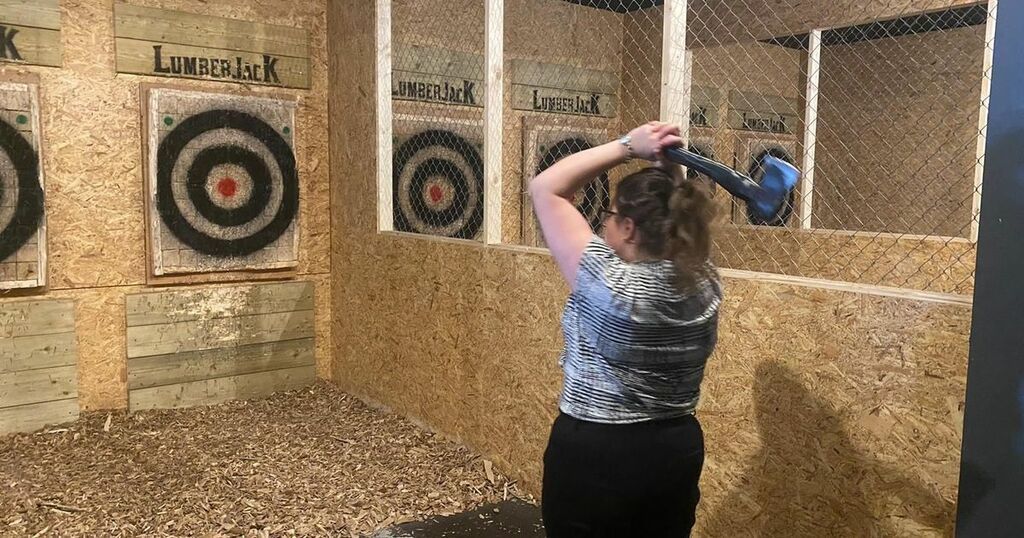 I tried the new axe-throwing venue in Swansea city…
