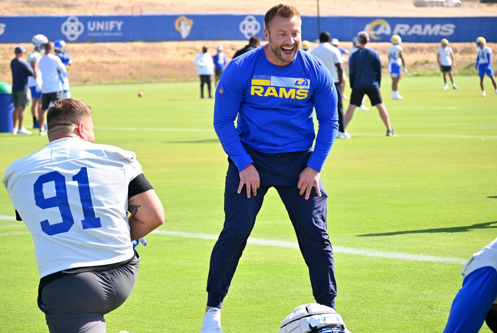 Watch: Get a glimpse into Rams practice with a…