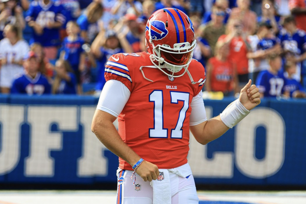 Josh Allen teased the Bills’ stunning red-inferno…