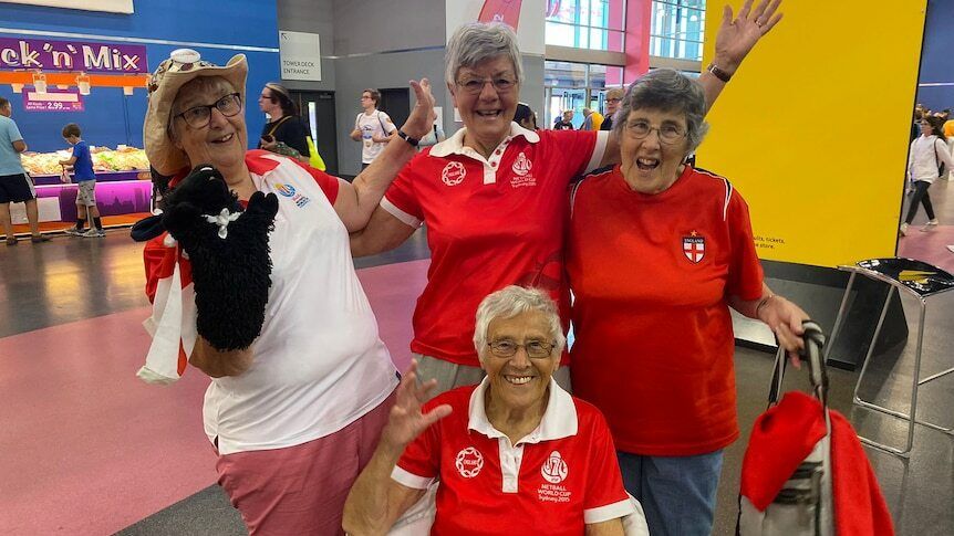 The sisterhood of travelling netball fans comes full…