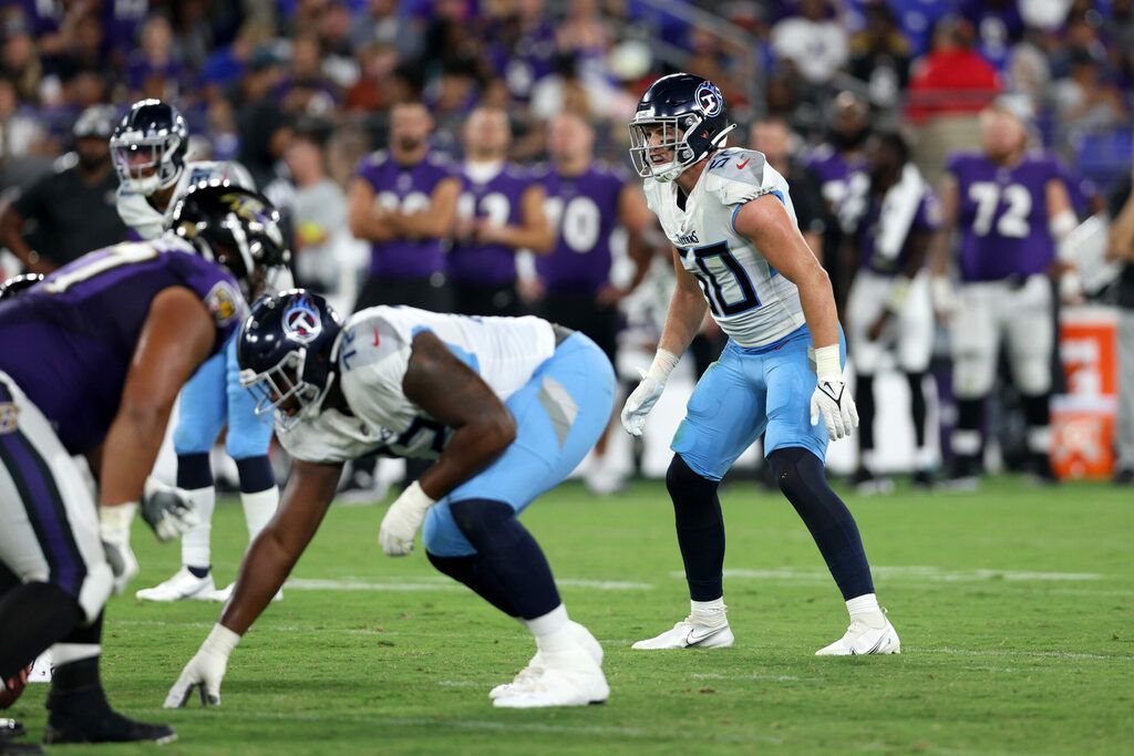 Titans’ Jack Gibbens talks preseason debut, ‘Dr.…