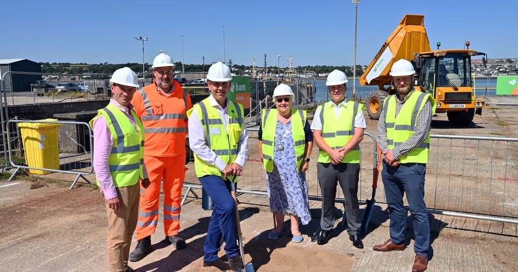 Construction work starts on £60m Pembroke Dock Marine…
