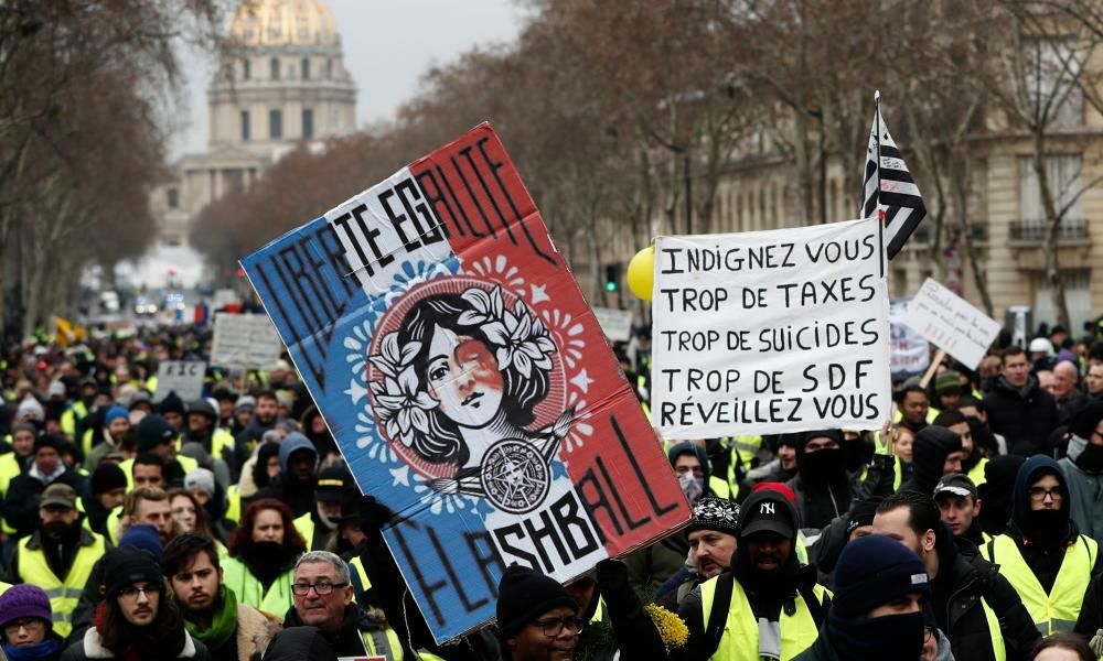The French protest at soaring costs and get results