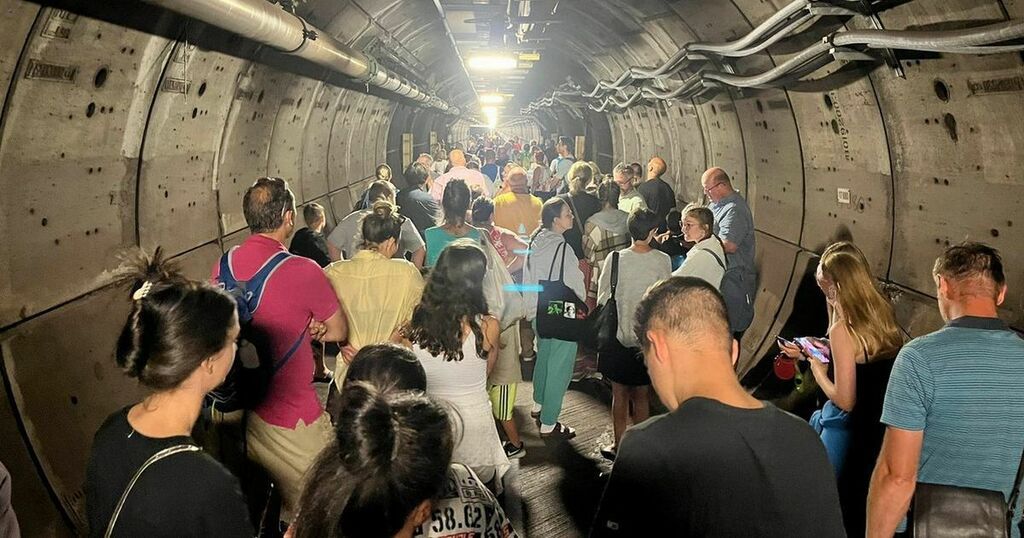 Underwater train passengers 'panic' as they're trapped…