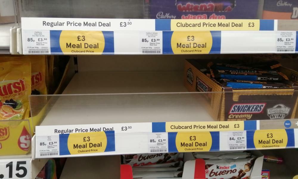 Mars bar shortage causing gaps on UK supermarket…