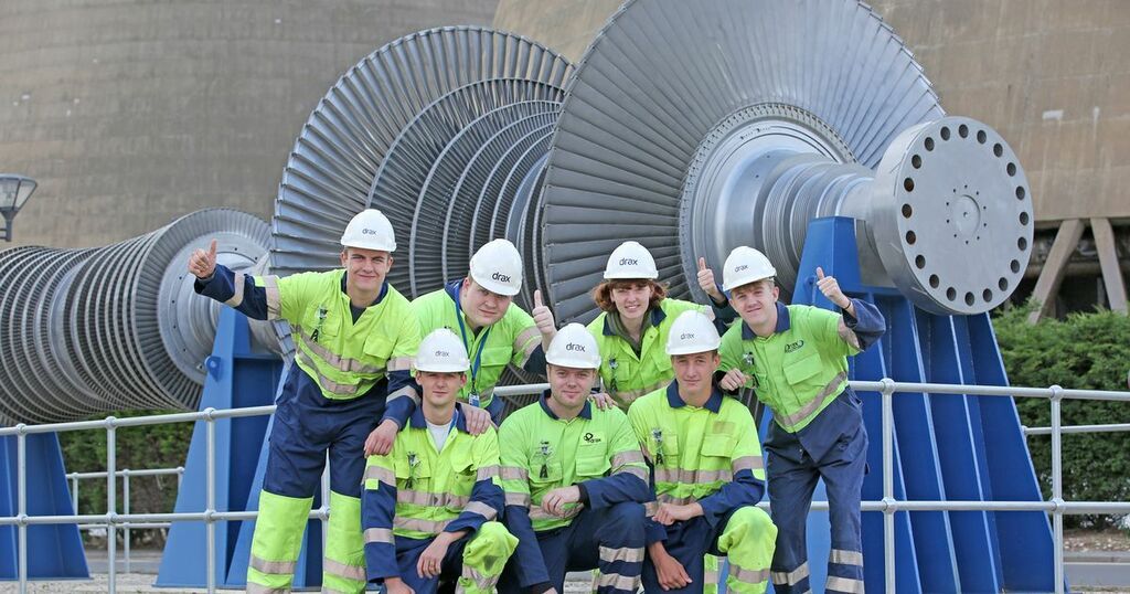 New apprentices recruited to Drax Power Station as it…