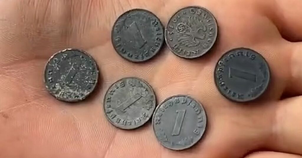 Treasure hunters seeking £200m in Nazi gold find coins…