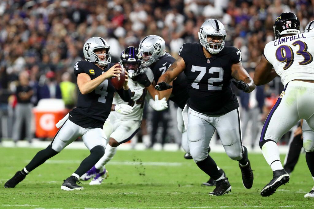 Raiders release first depth chart of 2022 regular…