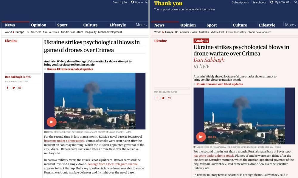 How does the Guardian help digital readers distinguish…