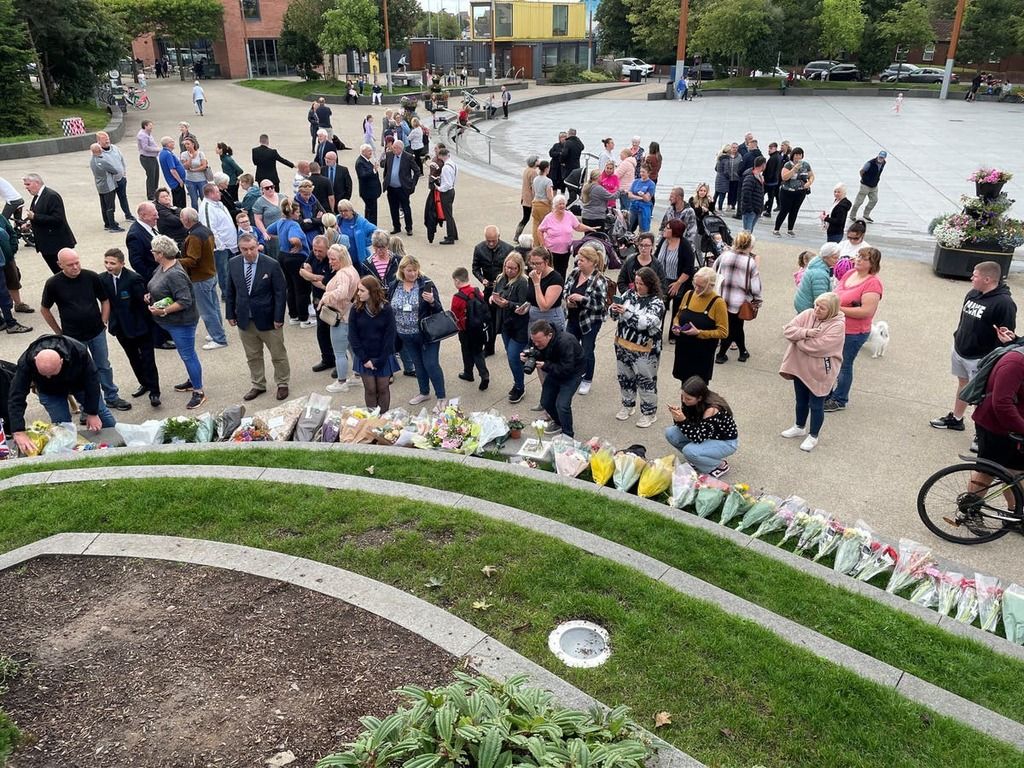 Tears and hugs as people gather across NI to remember…