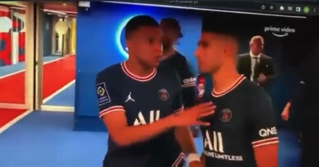 Tunnel footage shows Kylian Mbappe blasting PSG…