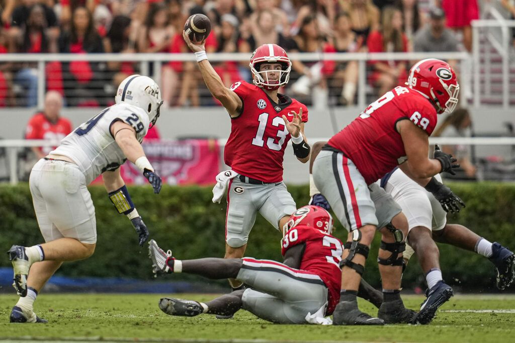 PHOTOS: Georgia football shuts out Samford