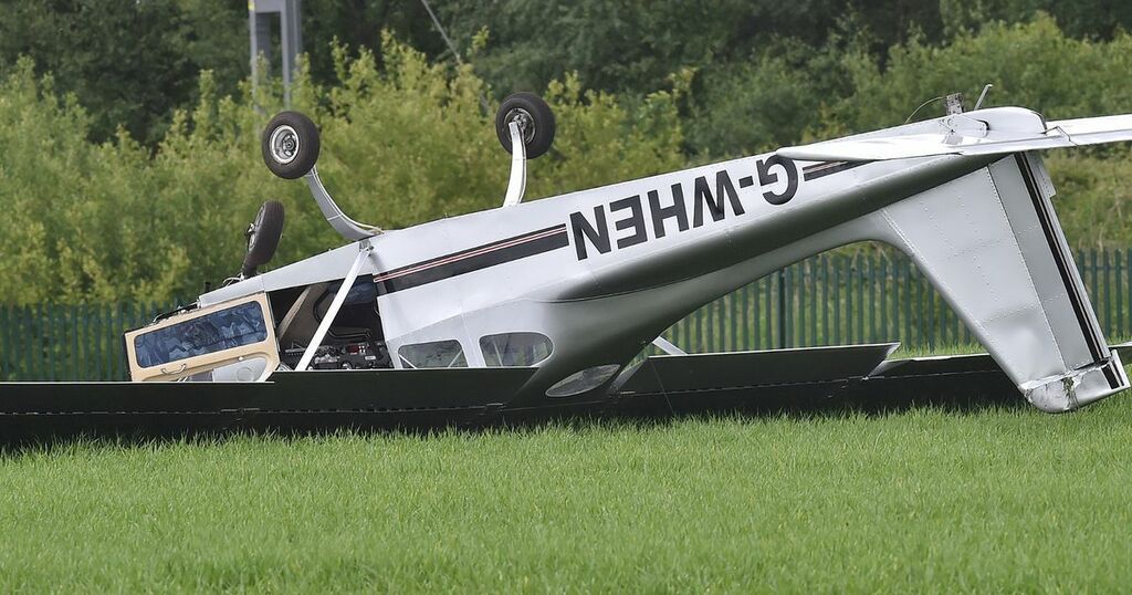 Plane which crash-landed in field seriously injuring…
